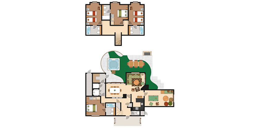 4 Bedroom Exclusive Lodge With Unique Layout Center Parcs